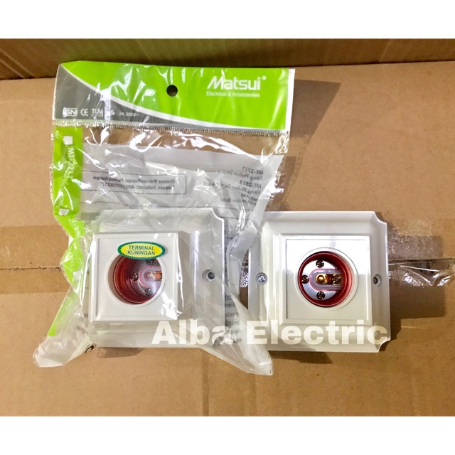 Jual Fitting plafon segi 4 MATSUI MT-2711/ rumah lampu segi 4 Matsui MT ...