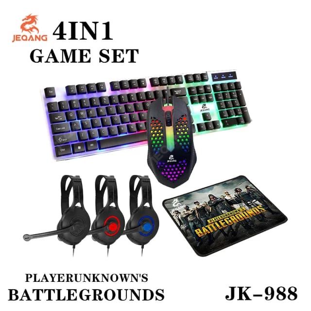 Jual COMPUTER KEYBOARD GAMING JEQANG JK-988 4IN1 GAME SET (Bintang Acc) | Shopee Indonesia
