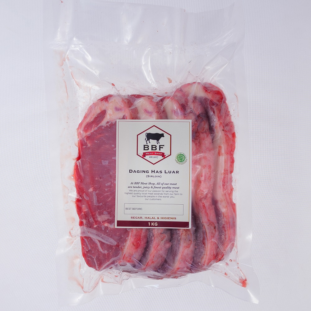 Jual DAGING SAPI SIRLOIN BBF BEEF STEAK LOKAL HAS LUAR DAGING STEAK ...