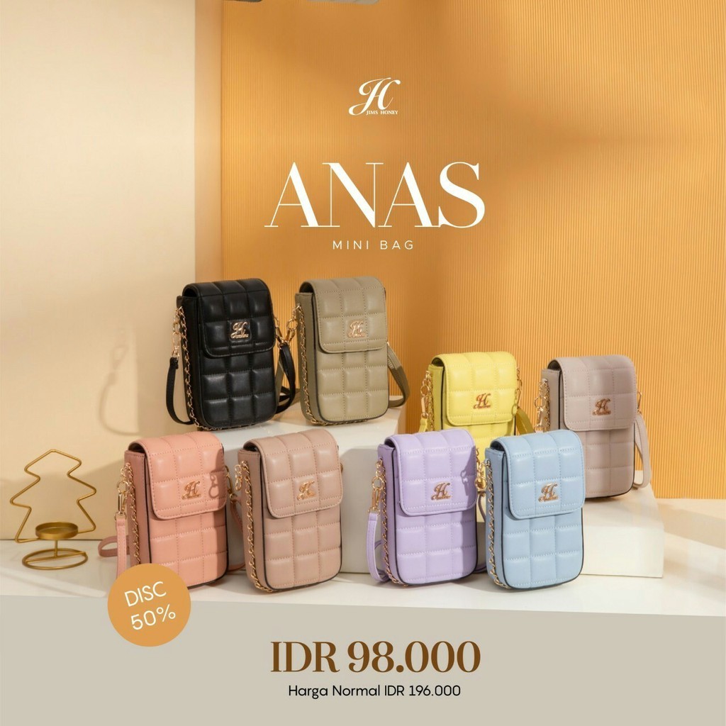 Jual Tas Wanita Anas Mini Bag Jims Honey Tas Import Tas Kecil Tas Mini ...