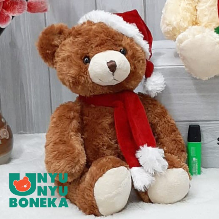 Jual Boneka Teddy Bear Christmas 45cm/boneka Christmas beruang merry ...