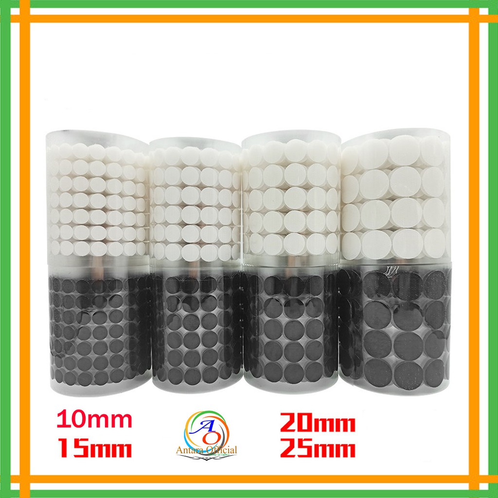 Jual Velcro Tape Bulat 1cm 1.5cm 2cm 2,5cm Adhesive Double Side Perekat ...