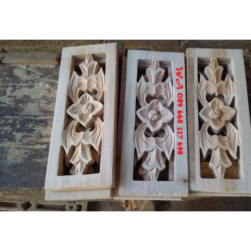 Jual kepingan ukir loster ventilasi lubang angin kayu mahoni ukuran 10 ...
