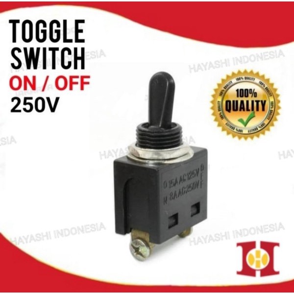 Jual Saklar Toggle Switch ON OFF 250V 2 Pin 3001 | Shopee Indonesia