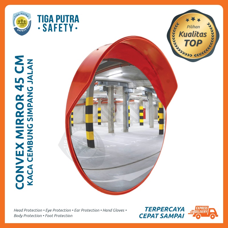 Jual Convex Mirror Kaca 45 cm Cermin Cembung Outdoor Simpang Jalan ...
