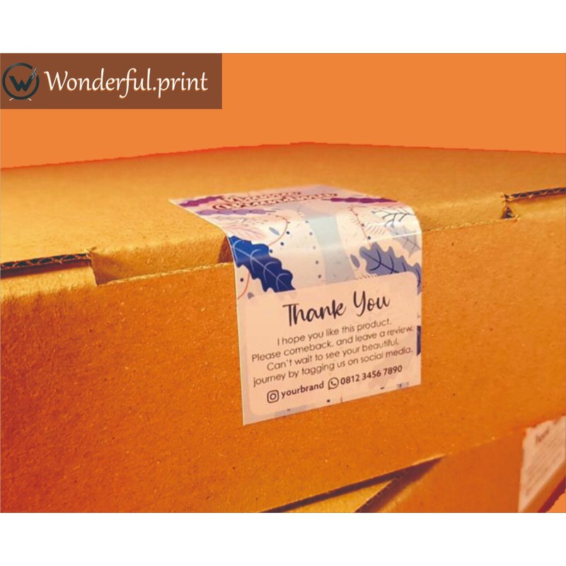 Jual Stiker segel packagingA3+ /stiker segel kemasan/stiker segel ...