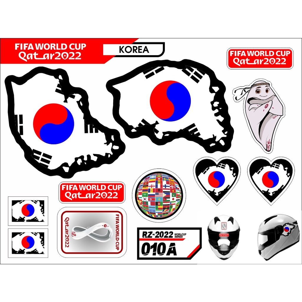 Jual Sticker Piala Dunia 2022 Sticker Peserta Piala Dunia Sticker Piala ...
