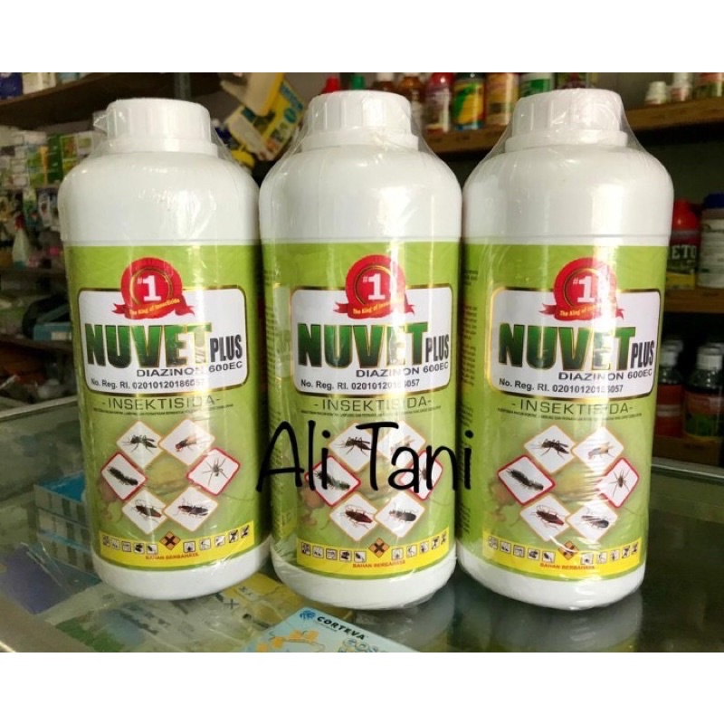Jual NUVET PLUS 600 EC Kemasan 1 Liter Insektisida Diazinon | Shopee ...