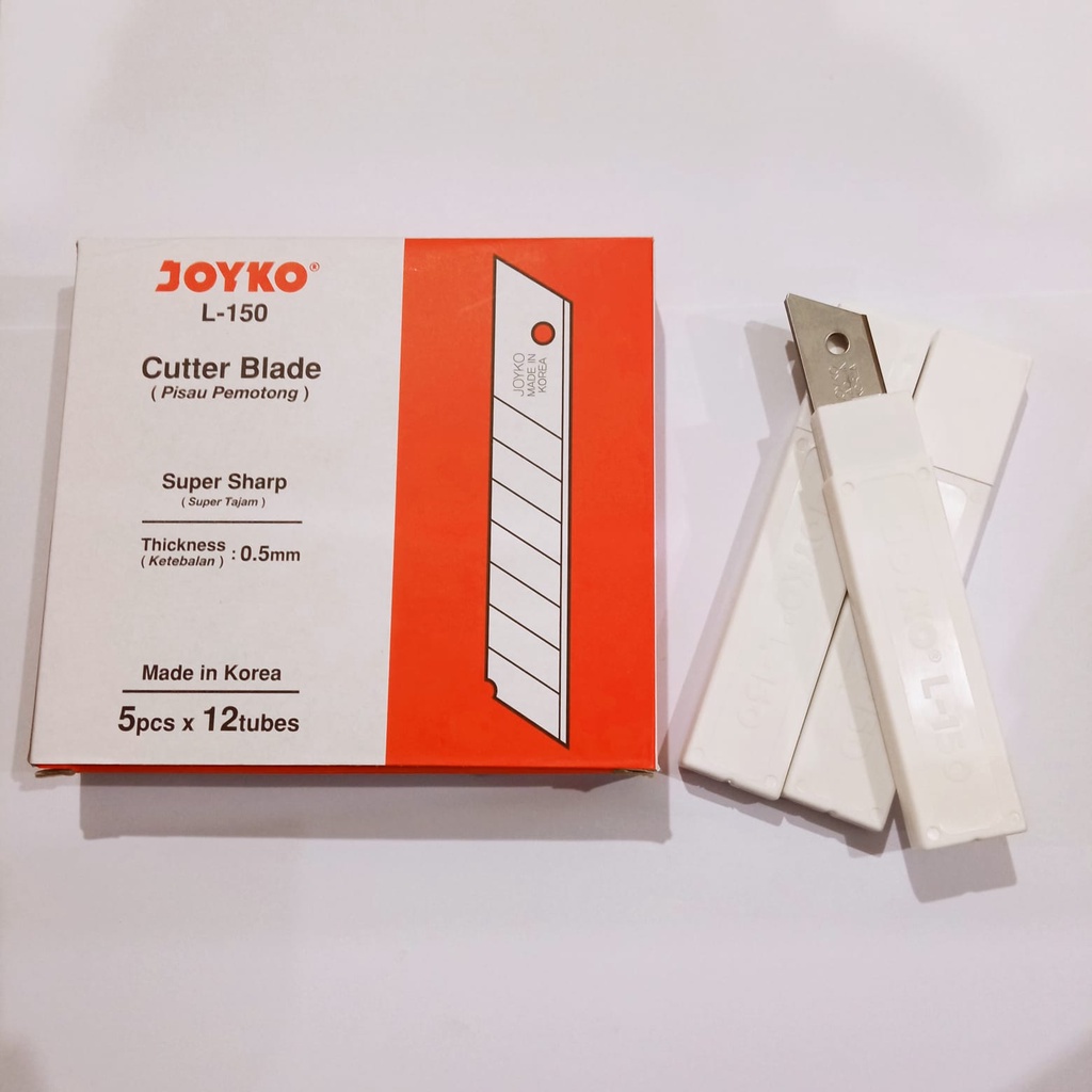Jual ISI CUTTER L-150 JOYKO / ISI CUTTER BESAR L-150 (1 PCS) | Shopee ...