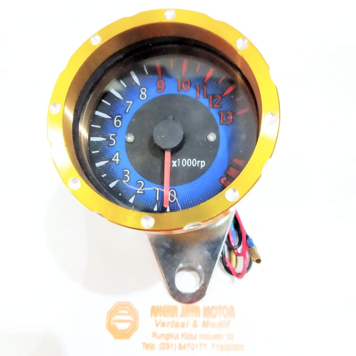 Jual TAKOMETER TACHOMETER RPM DIGITAL CHROME VARIASI KUNING MERK GMA ...