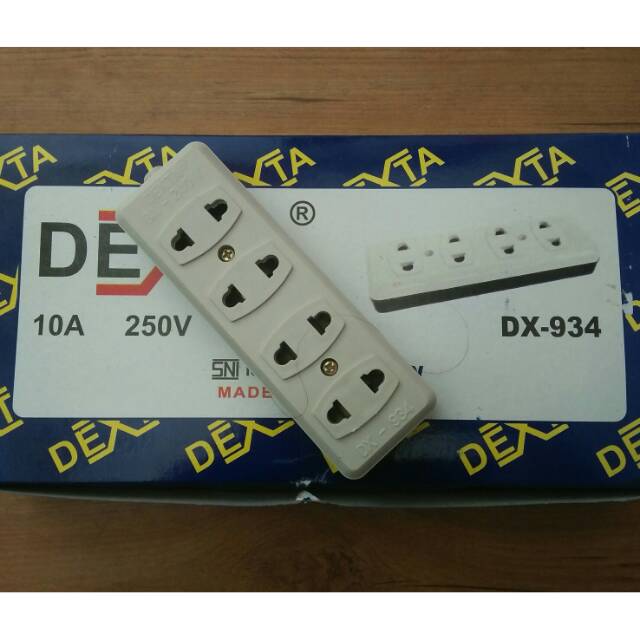 Jual Stop Kontak Gepeng 4Lb DX-937 DEXTA (SNI - ISO9001) | Shopee Indonesia