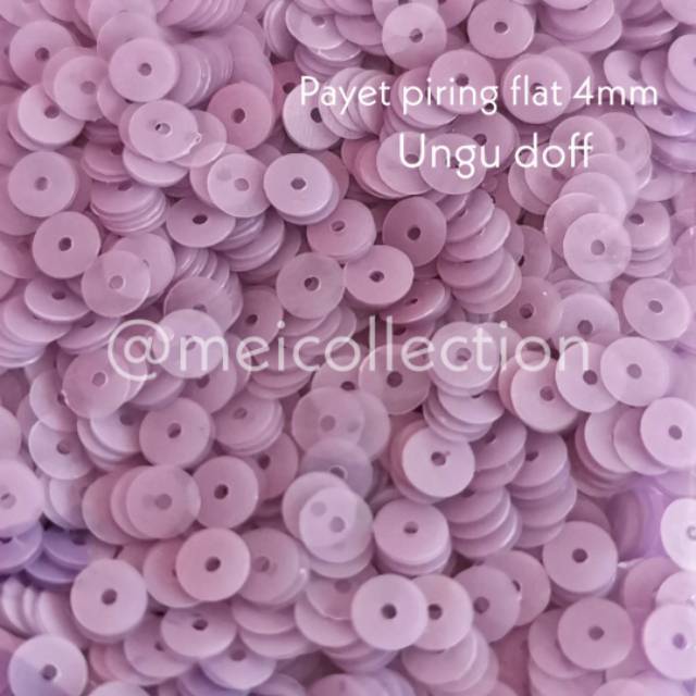 Jual Payet piring ungu flat doff 4mm | Shopee Indonesia