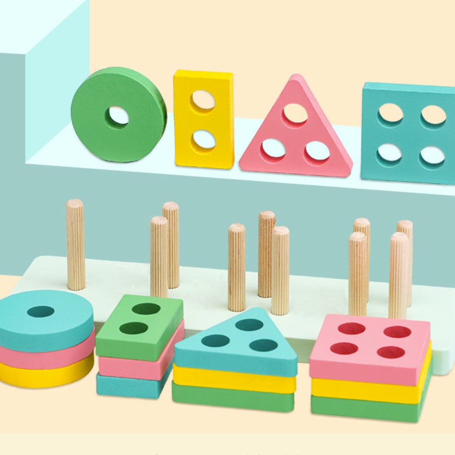 Jual Mainan anak Belajar Bentuk dan Motorik education young children K3 ...