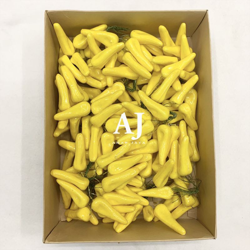 Jual Cabai Artificial / Cabai Plastik / Cabai Palsu 60 mm Merah Kuning ...