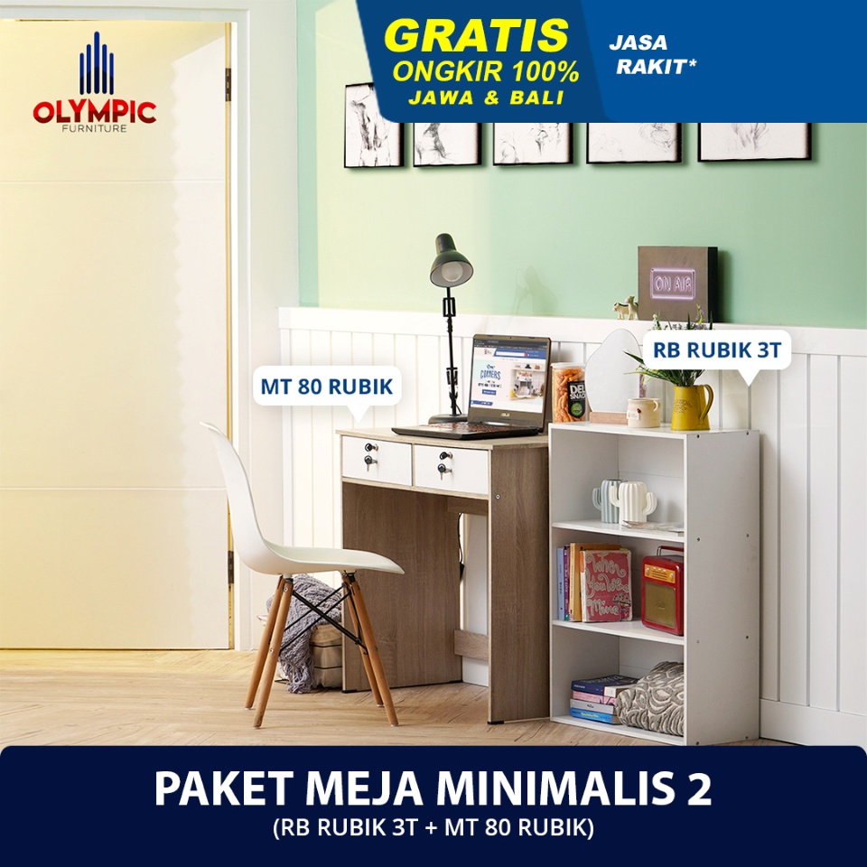 Jual Olympic Paket Meja Rubik Series (MT 80 RUBIK + RB RUBIK 3T) Meja ...