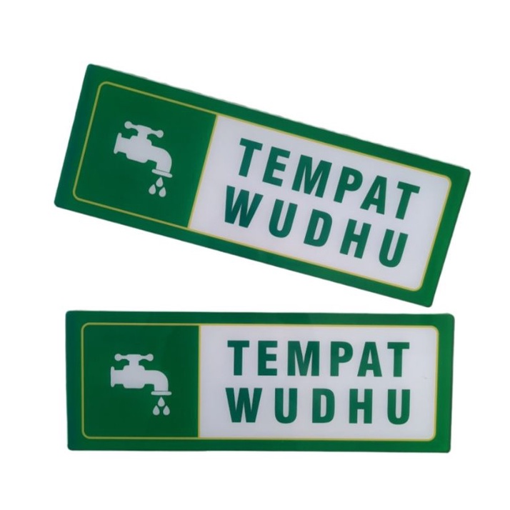 Jual Akrilik Tempat Wudhu Pria Atau Wanita | Sign Akrilik Wudhu ...