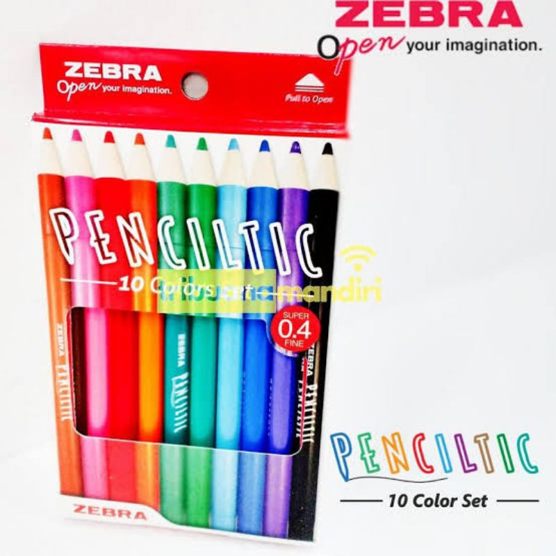Jual Pulpen Zebra Penciltic set 10 Pen Gel | Shopee Indonesia