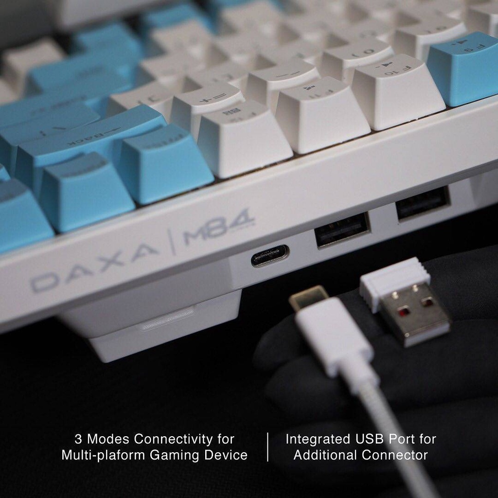 Jual Rexus Daxa M84 Ultimate Hotswap Wireless Mechanical Keyboard ...