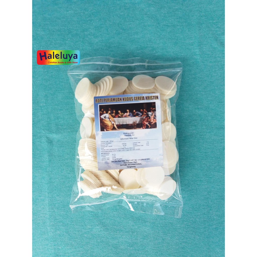 Jual Hosti Roti Perjamuan Kudus Polos 100 gram ( SPP - IRT ) | Shopee ...