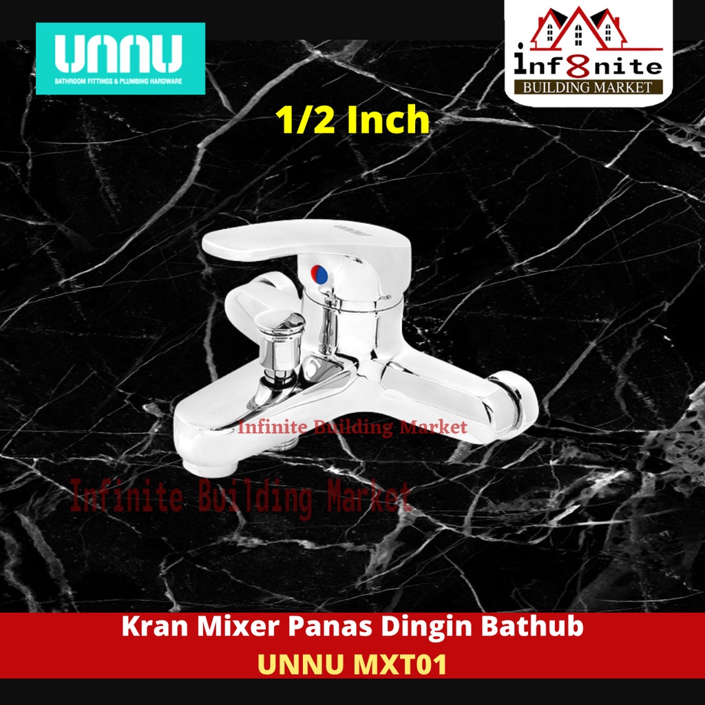 Jual Kran Mixer Air Panas Dingin UNNU MXT01 Keran Mixer Bathtub Shower ...