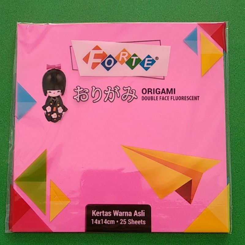 Jual Kertas lipat warna origami 14x14 cm isi 25 pcs | Shopee Indonesia