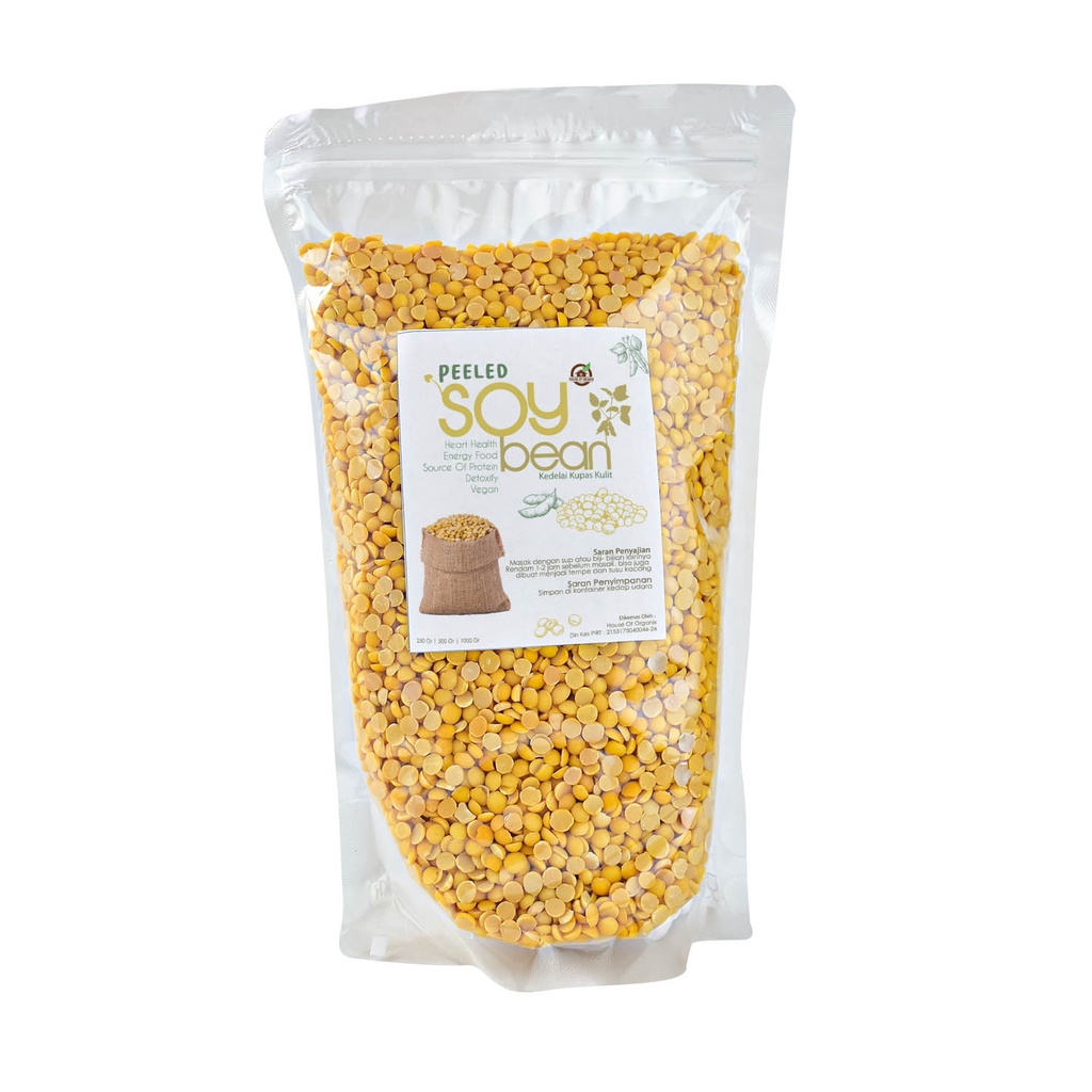 Jual House Of Organix Peeled Soy Bean / Kedelai Kupas Kulit 1 Kg ...