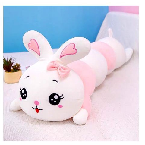 Jual MONCIE7 BONEKA KELINCI JUMBO GULING BUNNY PUTIH BANTAL RABBIT ...
