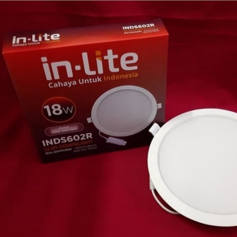 Jual Lampu downlight inlite panel 18 watt INDS602R | Shopee Indonesia