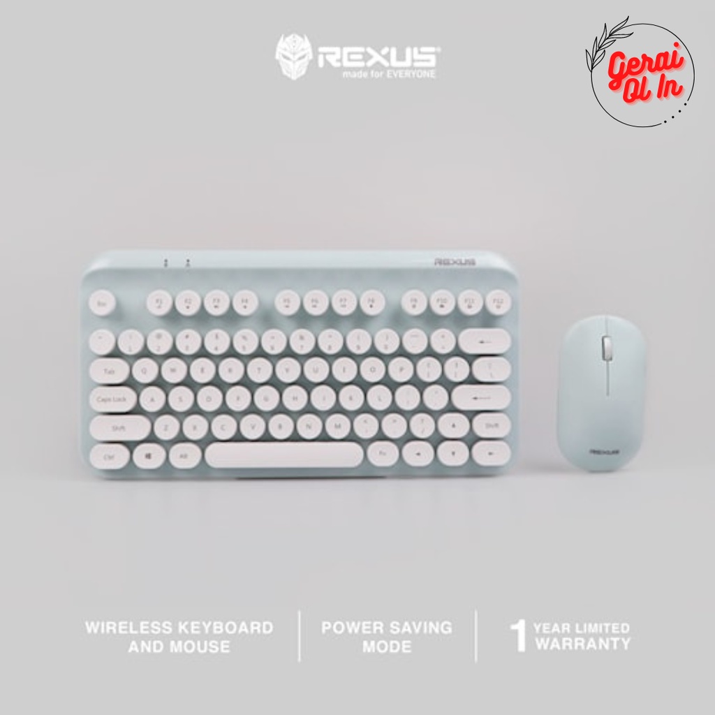 Jual Rexus Keyboard Mouse Wireless KM9 Combo | Shopee Indonesia