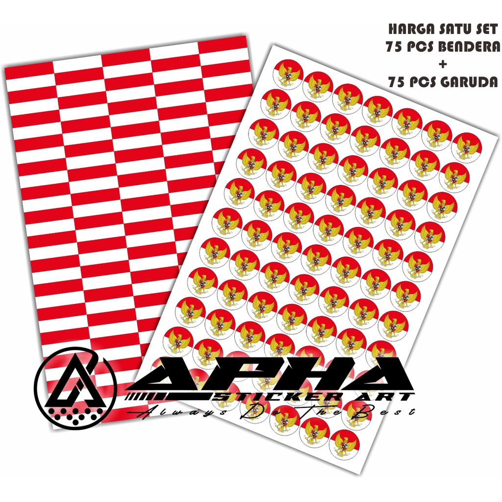 Jual STICKER BENDERA INDONESIA DAN GARUDA MINI. STICKER VINYL INDONESIA ...