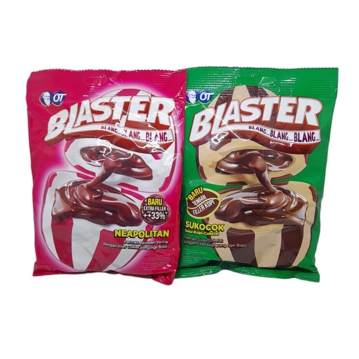 Jual Blaster Permen Belang isi Cokelat dengan rasa mint (isi 50pcs ...