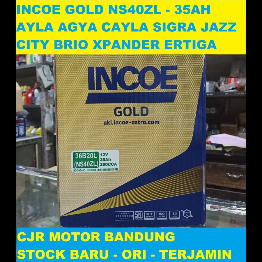 Jual Aki Basah INCOE NS40ZL 35Ah mobil ayla cayla brio brv city t120ss ...