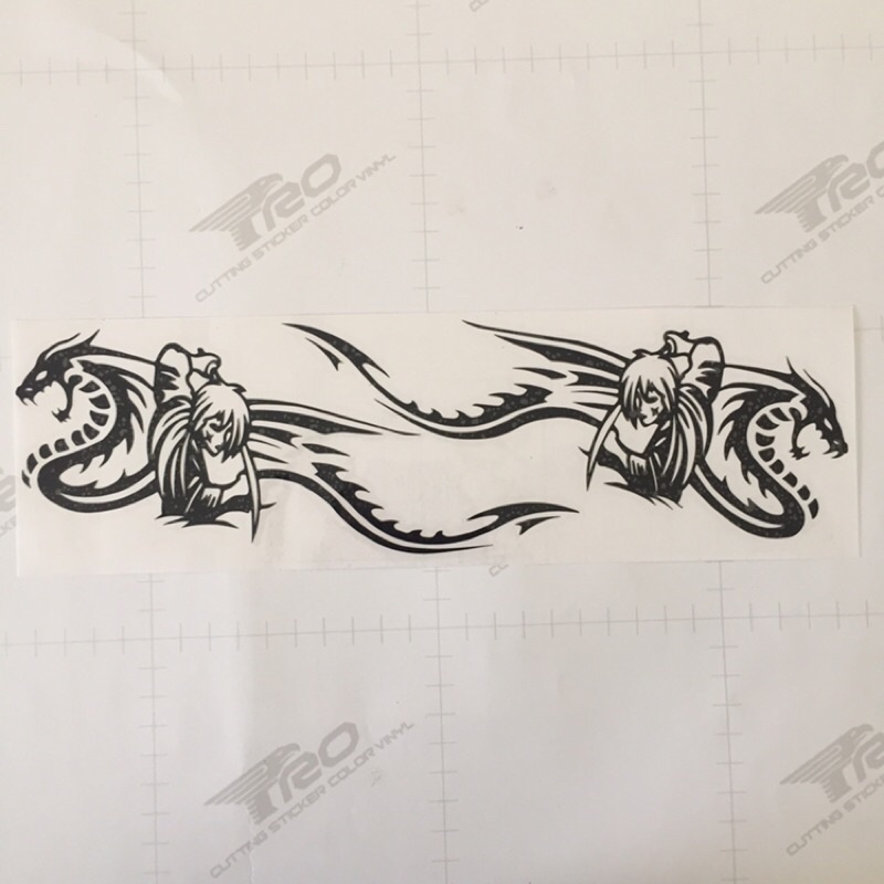 Jual STIKER MOTOR/ MOBIL STICKER CUTTING TRIBAL SAMURAI | Shopee Indonesia