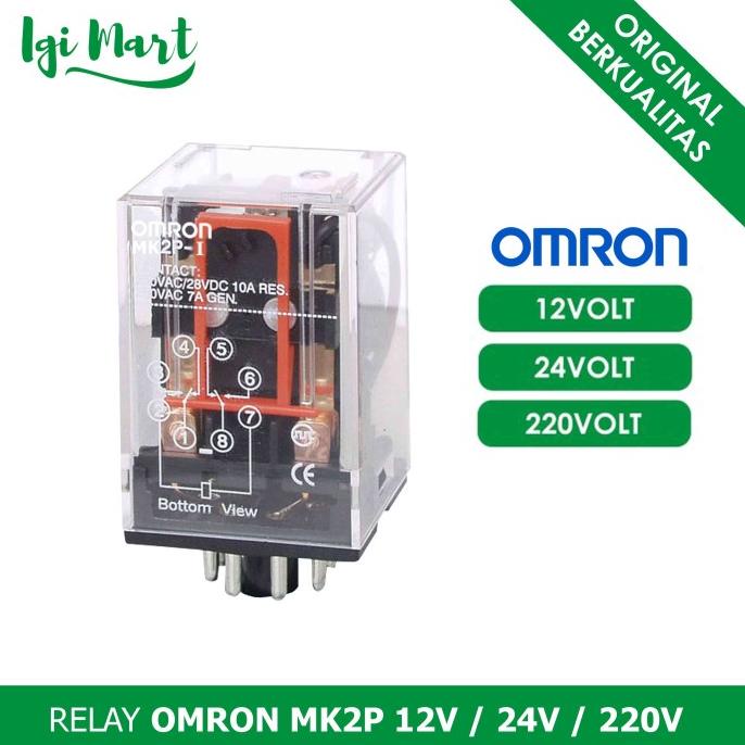 Jual *#*#*#] RELAY MK2P 12V OMRON / RELAY MK2PN 24VOLT OM / RELAY MK2P ...