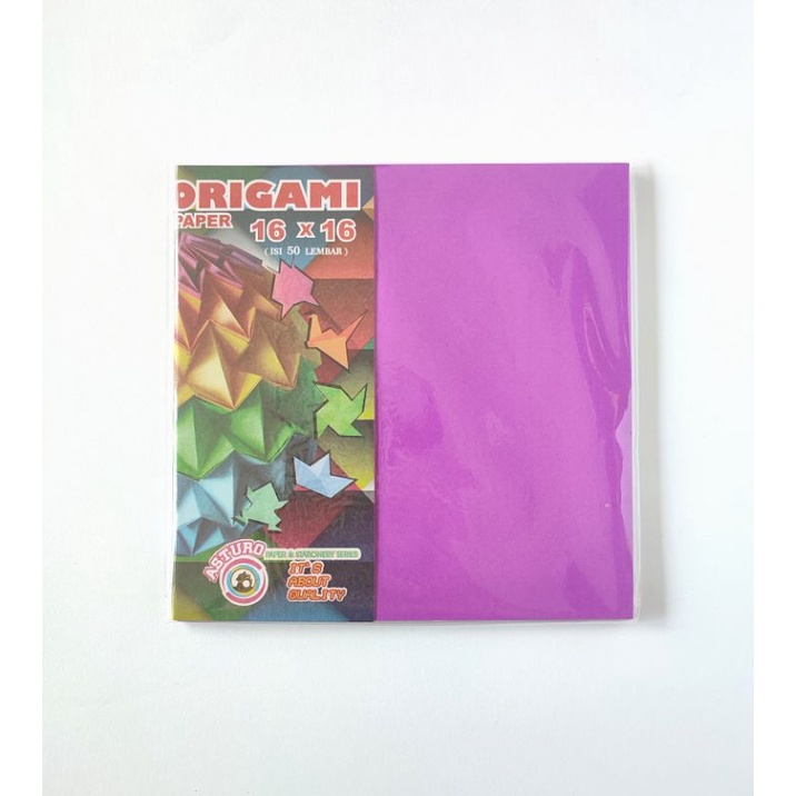 Jual Kerats Lipat Origami Asturo 16x16 (1 Pack/ 50 lembar) | Shopee ...