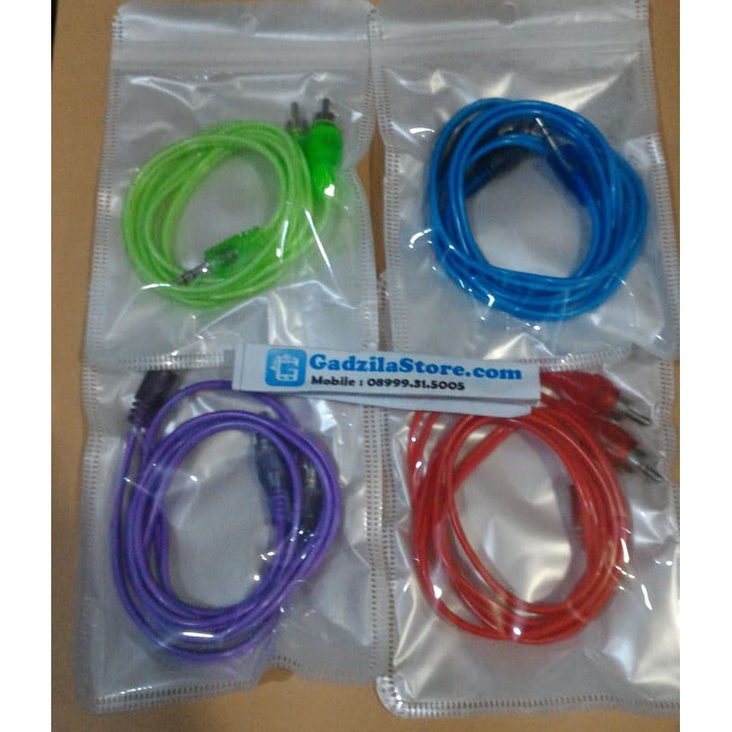 Jual Murah Kabel Audio Jack 2 in 1 3.5mm dari HP ke Speaker Salon (GROSIR) | Shopee Indonesia