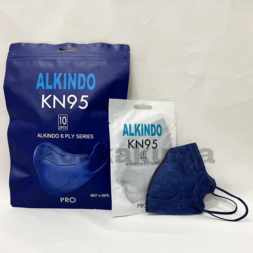 Jual Alkindo Pro Masker KN95 6 PLY Individual Masker Dewasa Steril Plastik per Pcs isi 10 Tebal ...