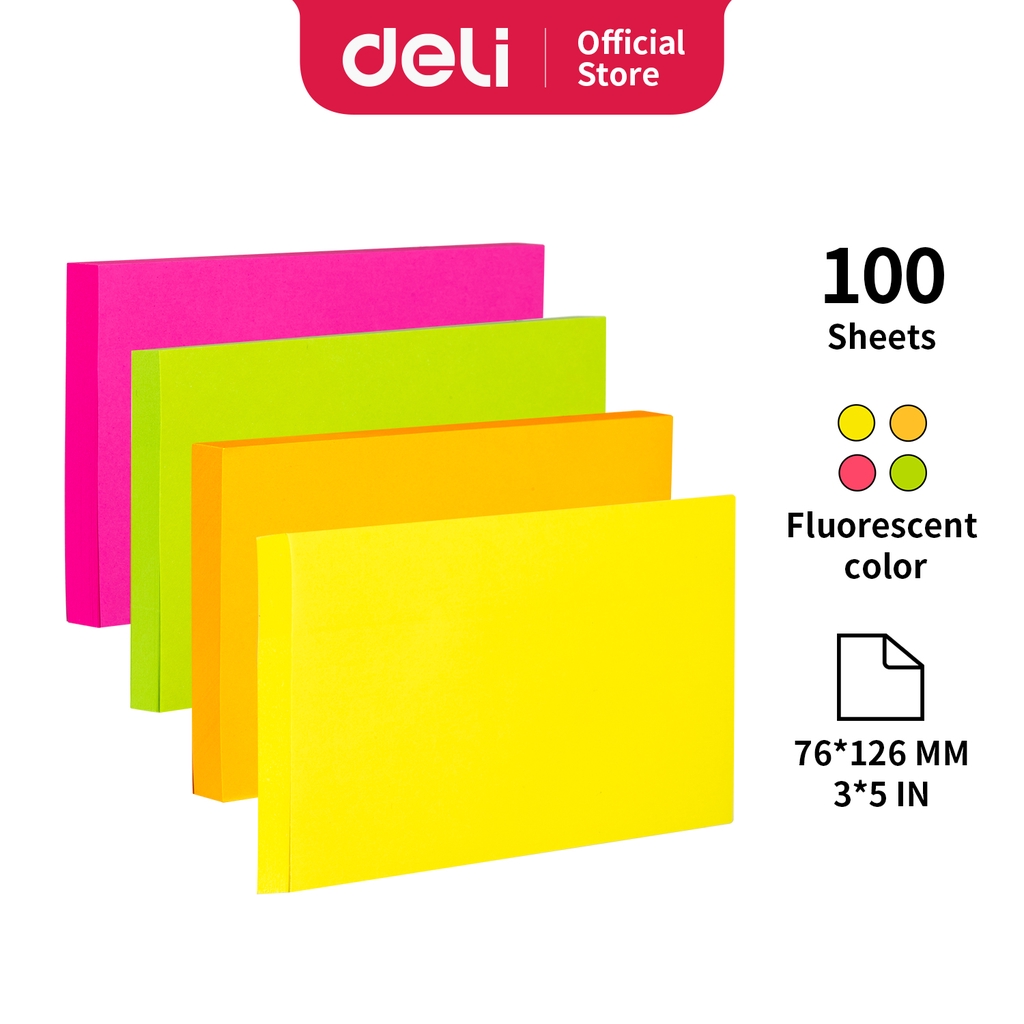Jual Deli Memo Tempel Sticky Notes 3"x 2" 100sheets Warna Kuning dan ...