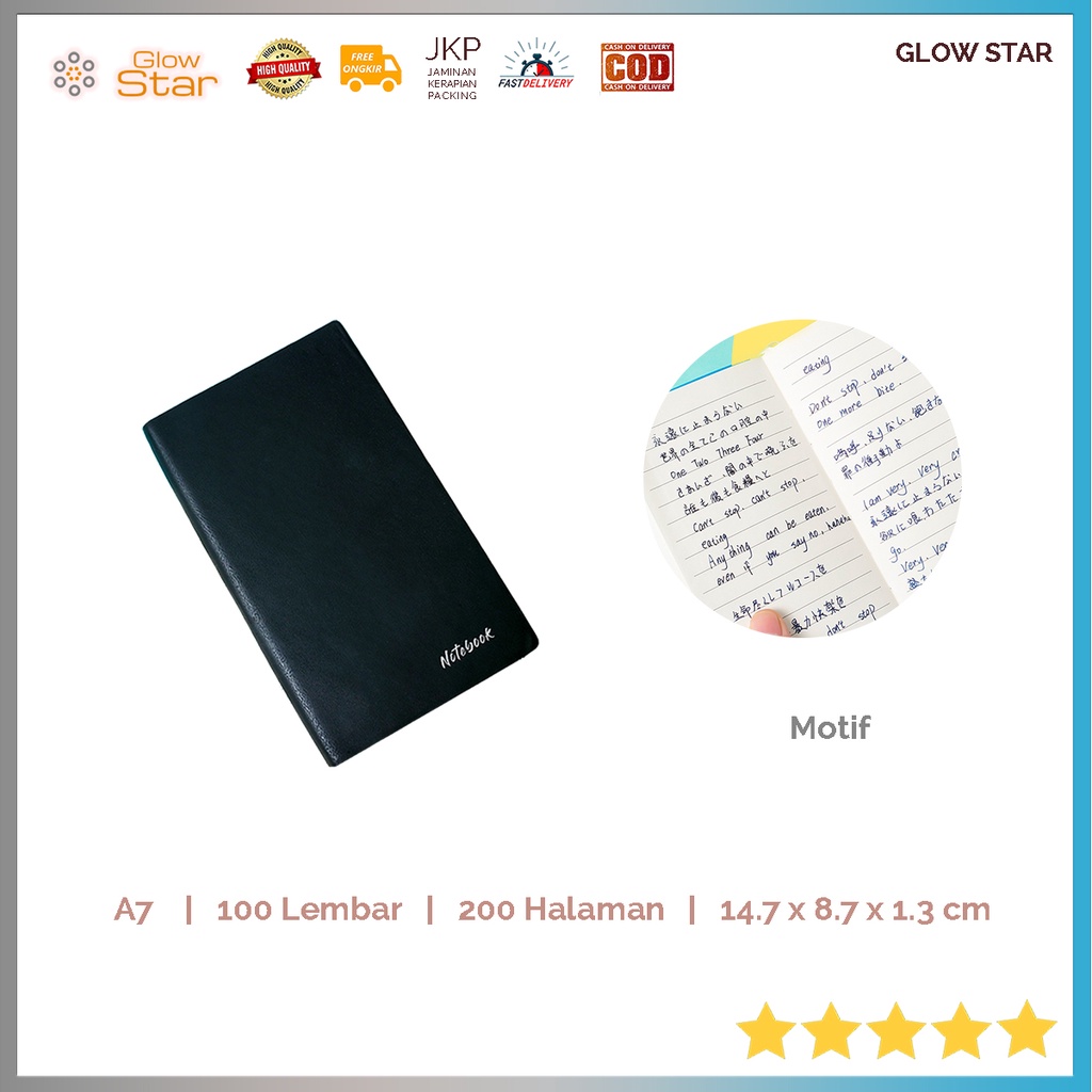 Jual Note A6 Buku Cover Kulit Dompet Premium Catatan Tulis Kerja Cover ...