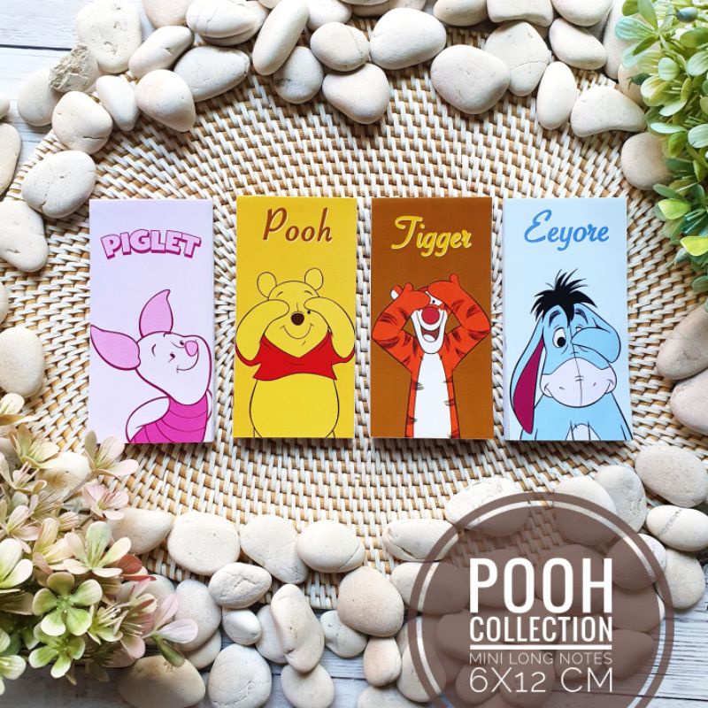 Jual Winnie The Pooh Piglet Tigger Eeyore Long Notes Buku Catatan Tulis ...