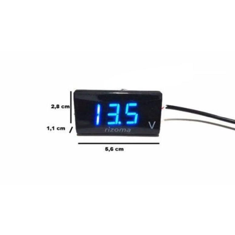 Jual Voltmeter Aki Digital /Voltmeter Pengukur Aki Digital Rizoma Original Universal Motor ...