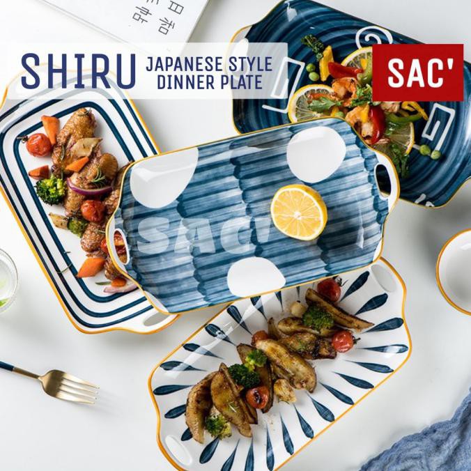 Jual Produk Unggulan] Shiru Japanese Style Dinner Plate Mangkuk Piring ...
