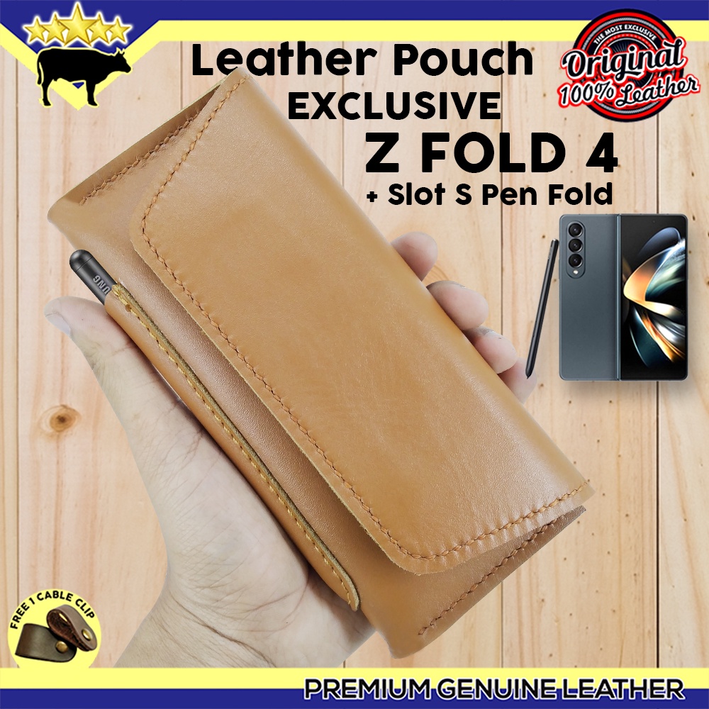 Jual LEATHER CASE SAMSUNG Z FOLD 4 WITH SLOT S PEN FOLD EDITION ...