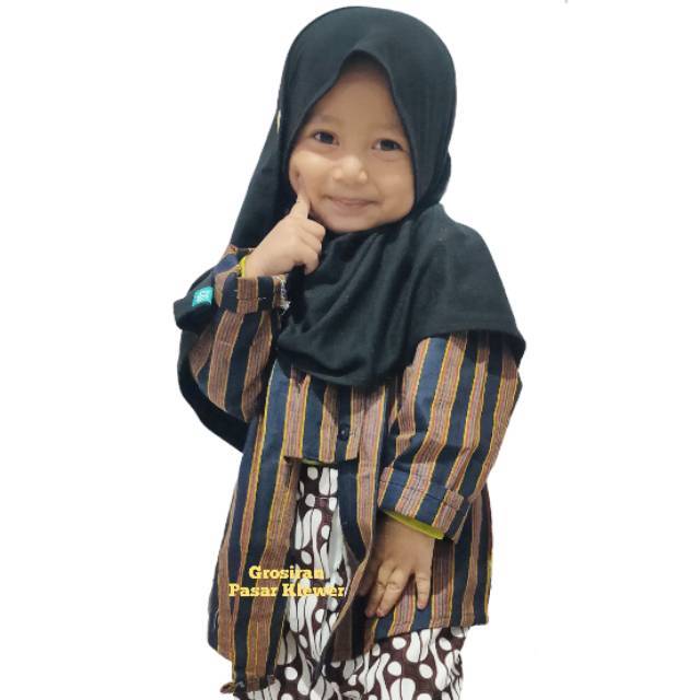 Jual Baju Surjan Cewek Kebaya Lurik Jawa ANAK | Shopee Indonesia