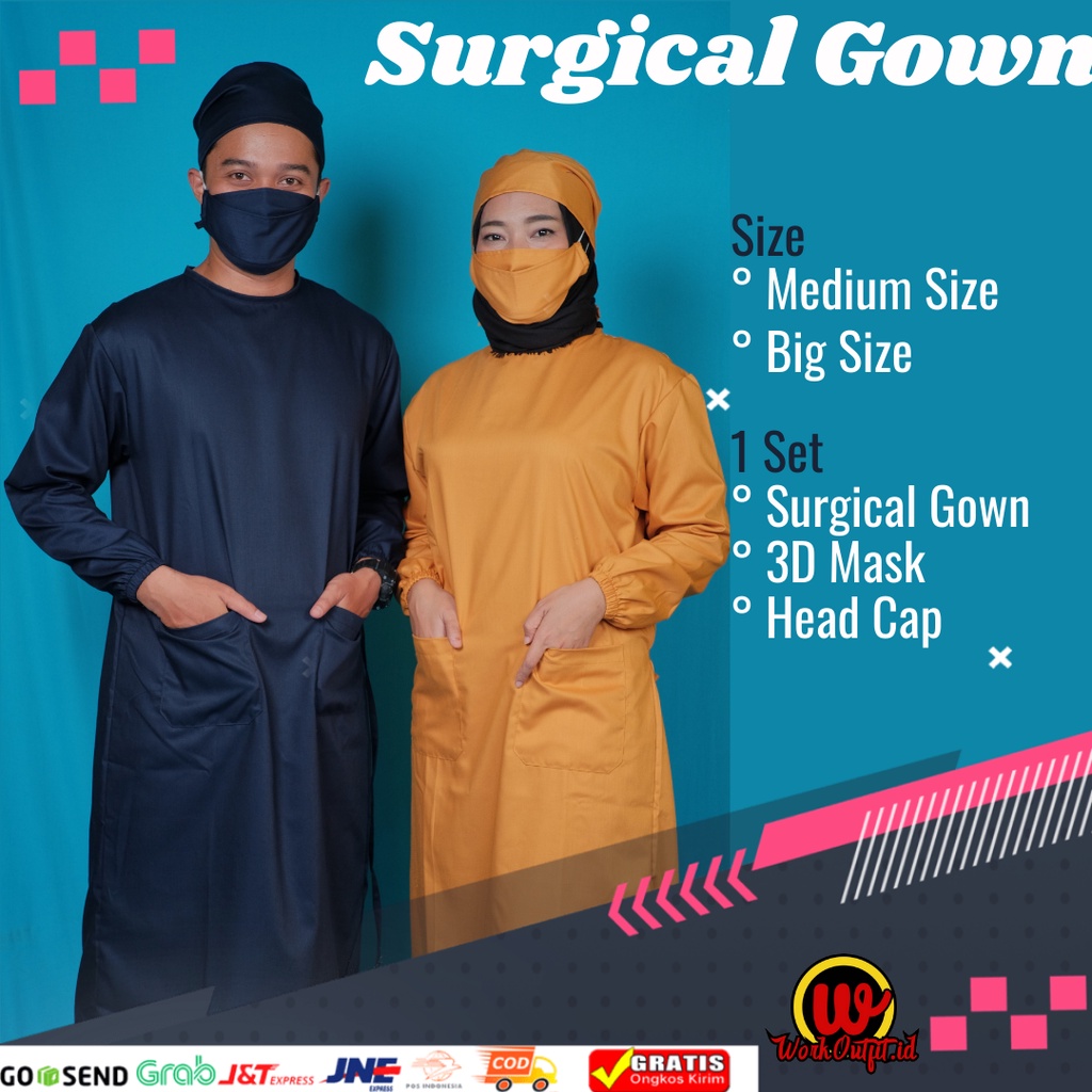 Jual Surgical Gown APD | Baju Operasi Gaun | Baju Oka Petugas Medis ...