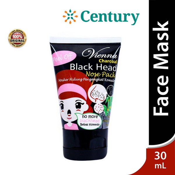 Jual Vienna Black Head Charcoal 30ml / Masker Wajah / Perawatan Wajah ...