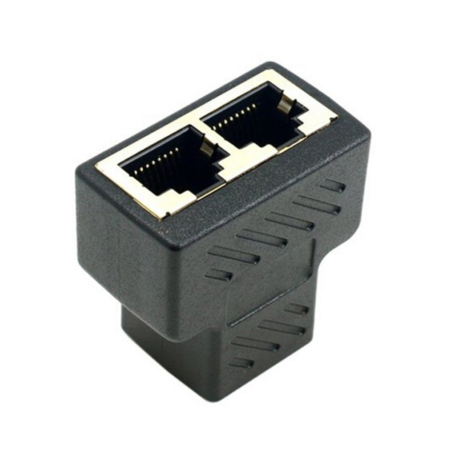 Jual Konektor T RJ45 Female Splitter Ethernet Connector Network LAN ...