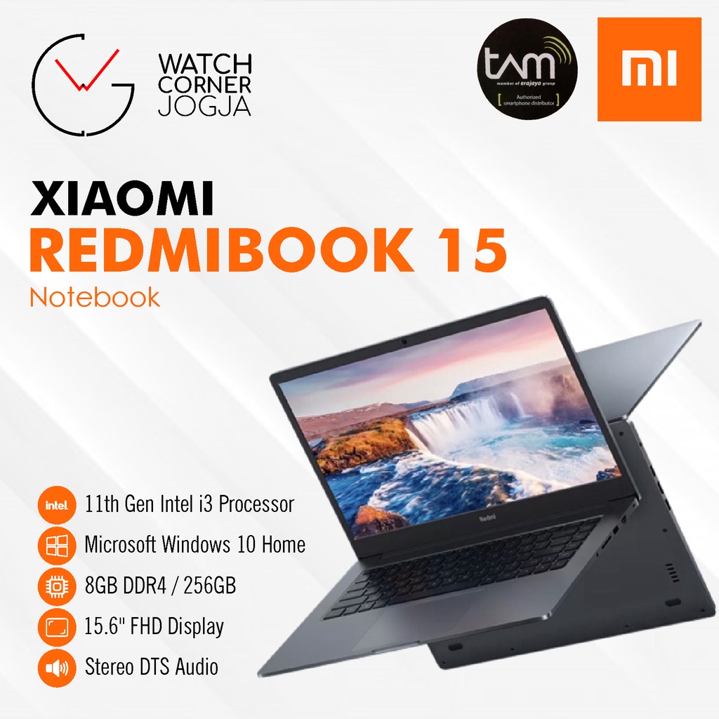 Jual Laptop Xiaomi RedmiBook 15 Core i3 1115G4 8GB RAM 256GB SSD W10 15 ...