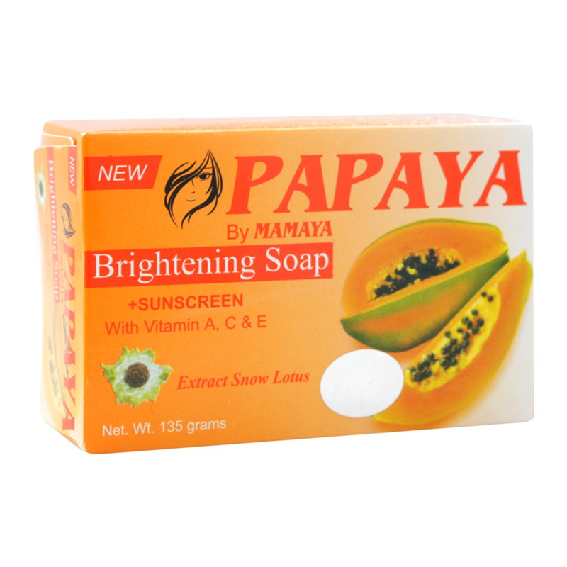 Jual Papaya By Mamaya Brightening Soap 135 Gr Extract Snow Lotus ...
