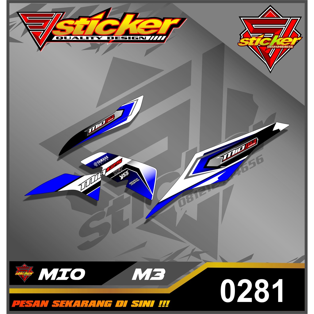 Jual 0281 Striping MIO M3 List Racing | Shopee Indonesia